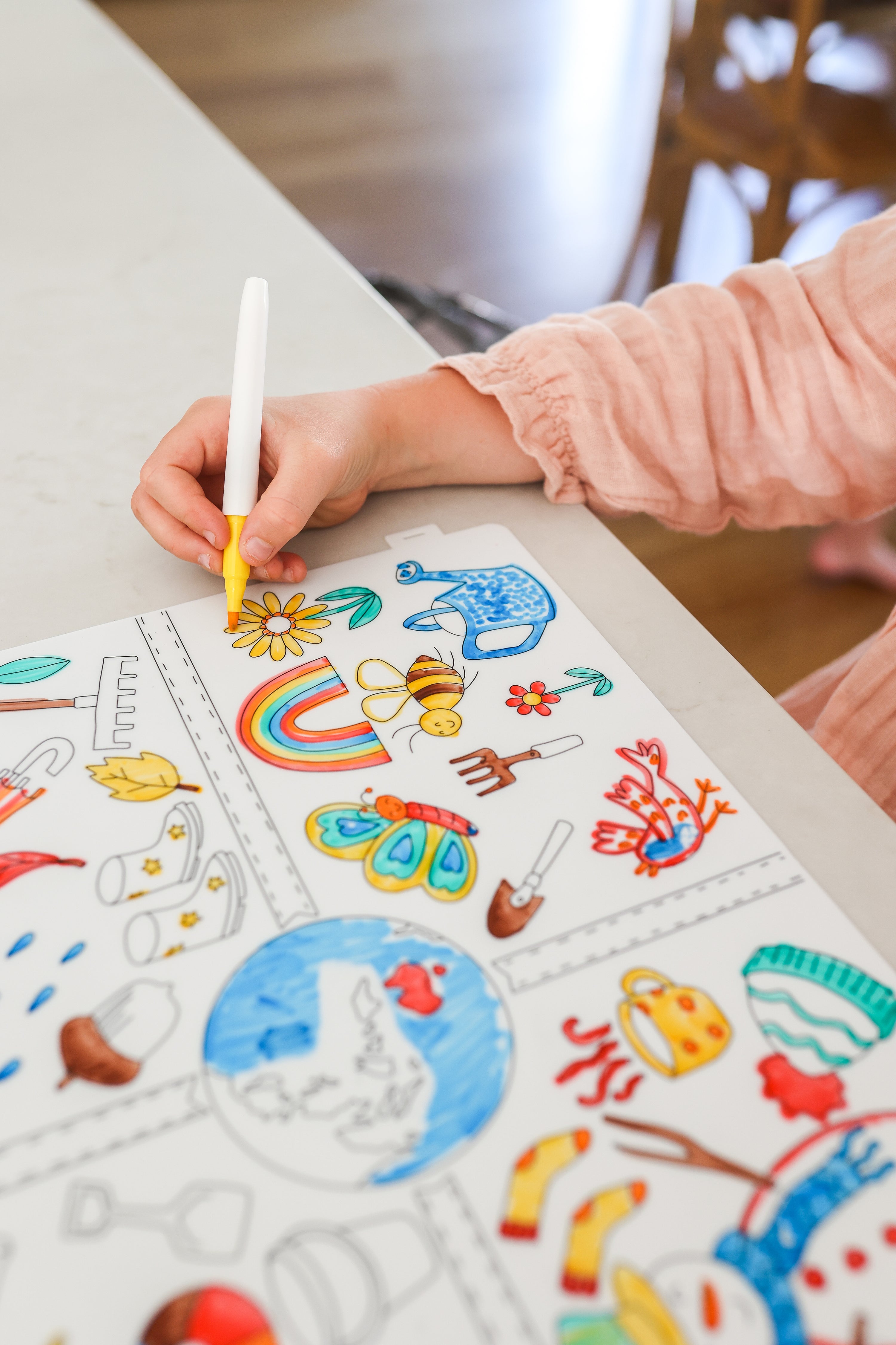 Scribble Mat Reusable Silicone Colouring in Mats