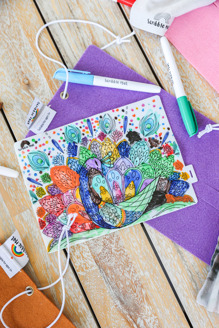Scribble Mat | Reusable Silicone Colouring Mats