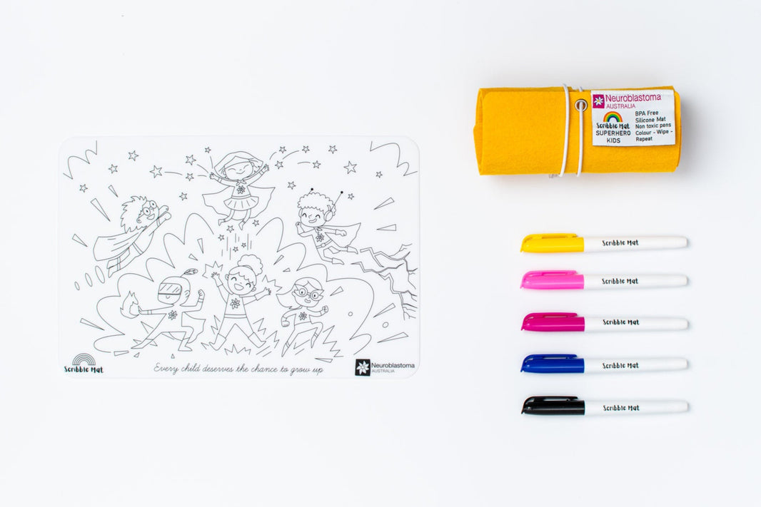 Scribble Mat | Reusable Silicone Colouring Mats
