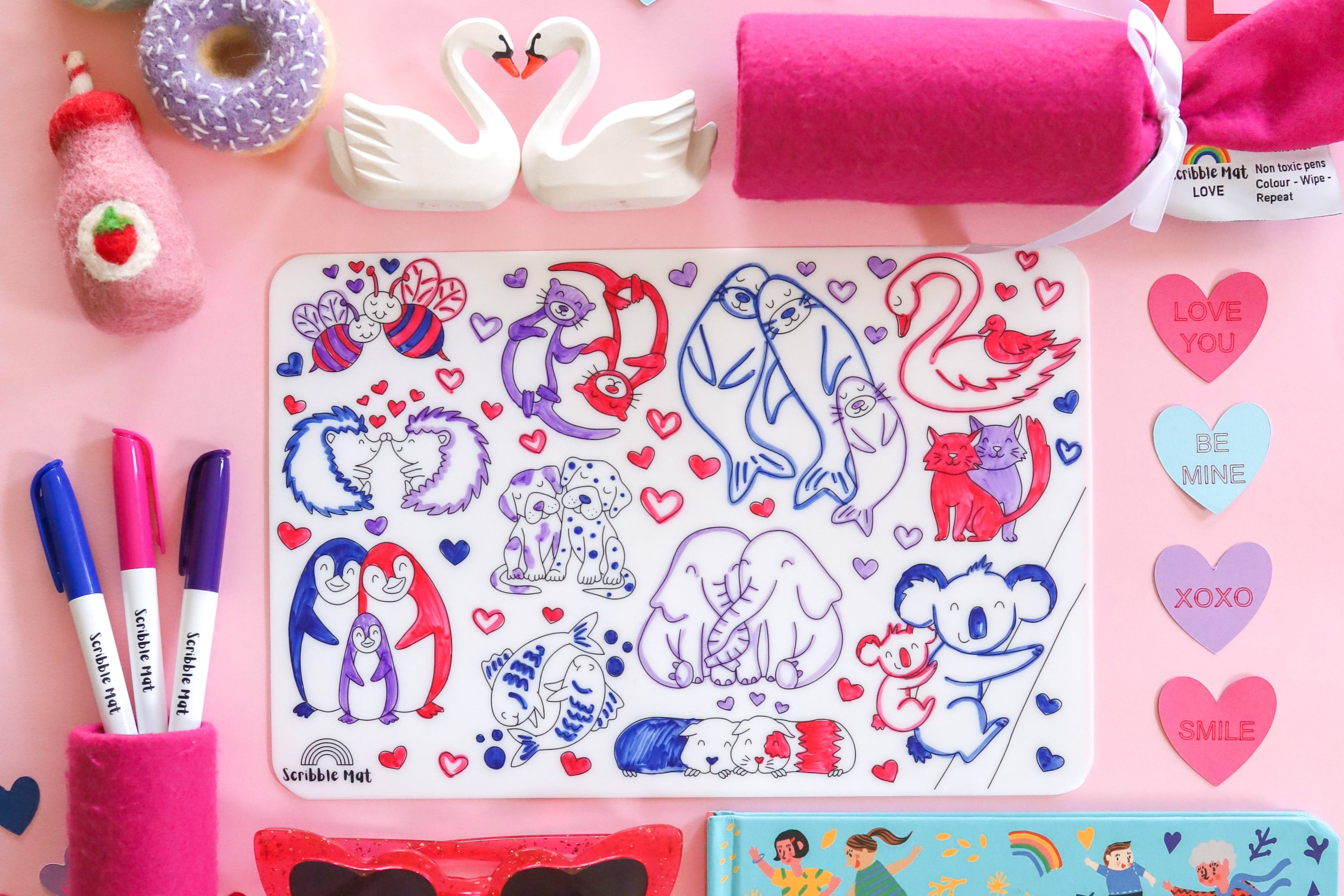 Scribble Mat | Reusable Silicone Colouring Mats