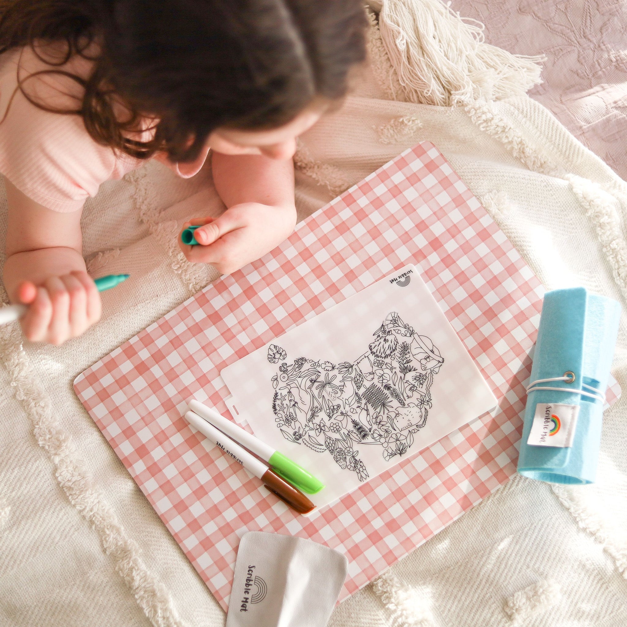 Australian Map Reusable Scribble Mat