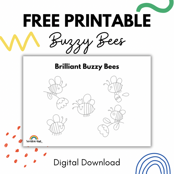 Printable - Brilliant Buzzy Bees - FREE Digital Download – Scribble Mat