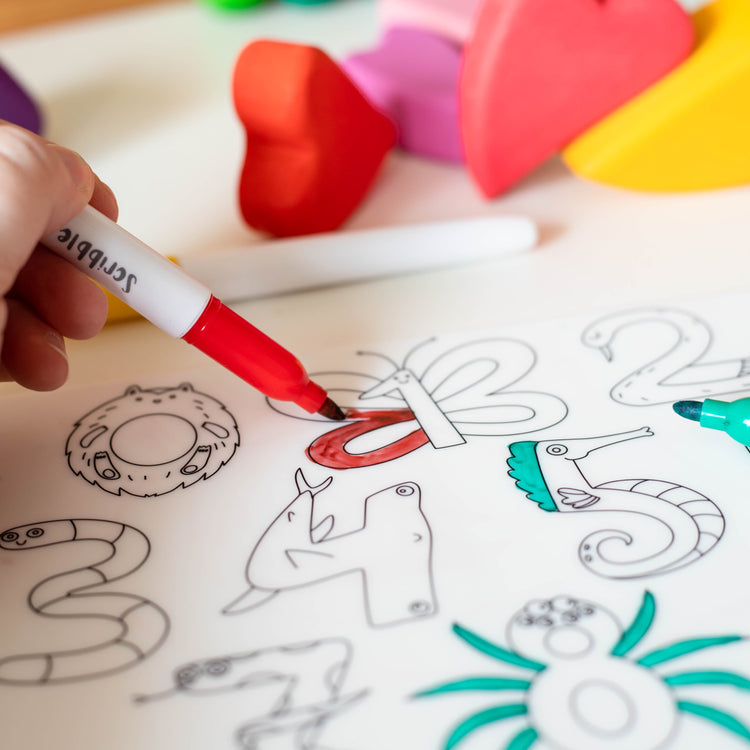 Scribble Mat Reusable Silicone Colouring in Mats