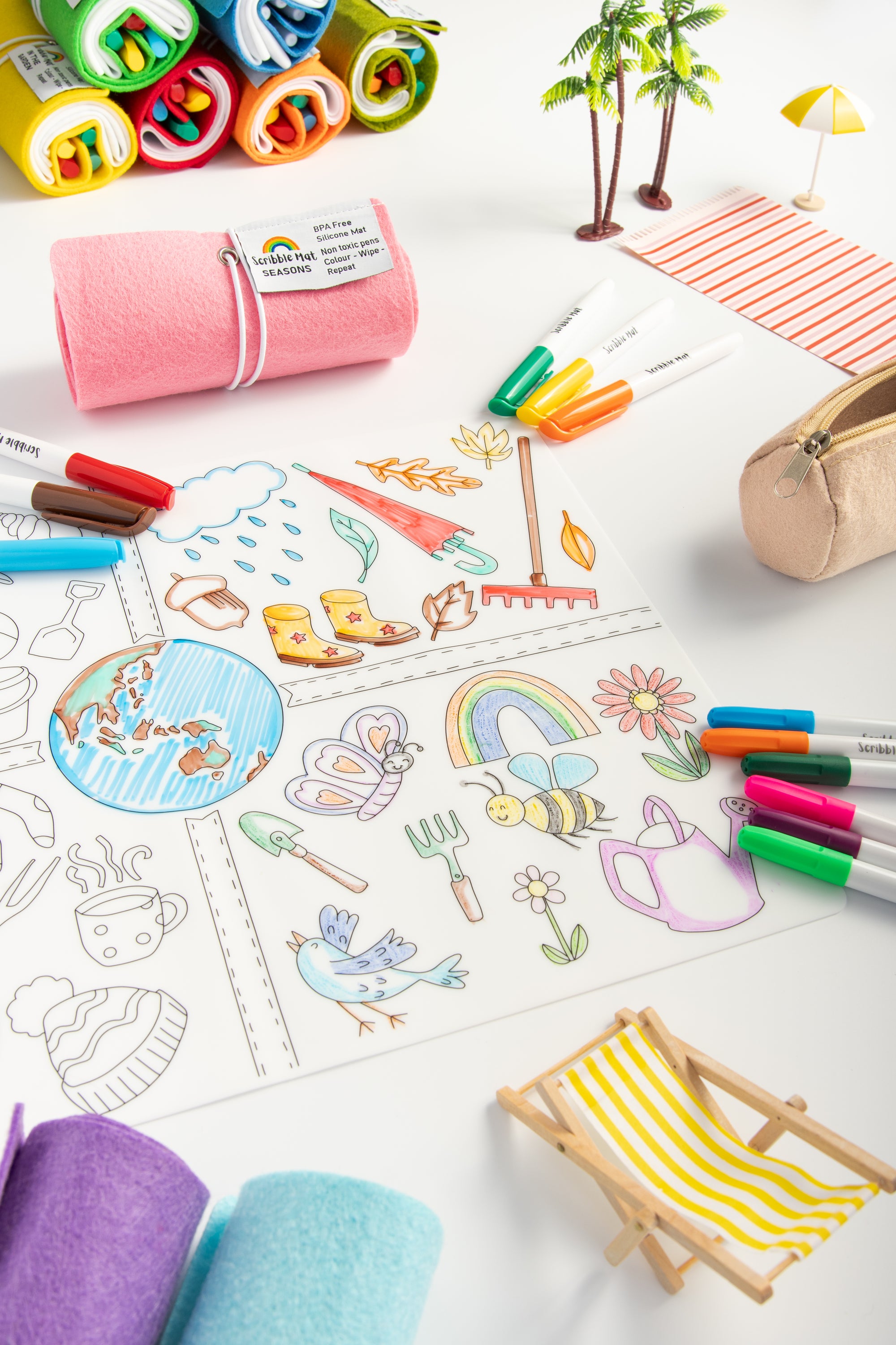 Scribble Mat | Reusable Silicone Colouring Mats